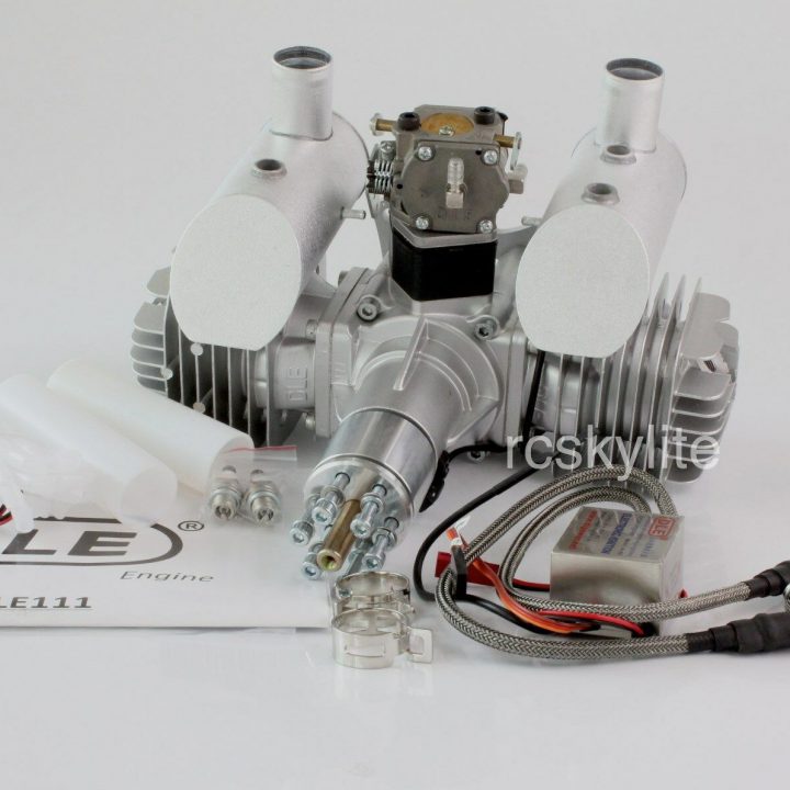 DLE111 111cc Twin Canister Model Plane Gas Engine - rcskylite