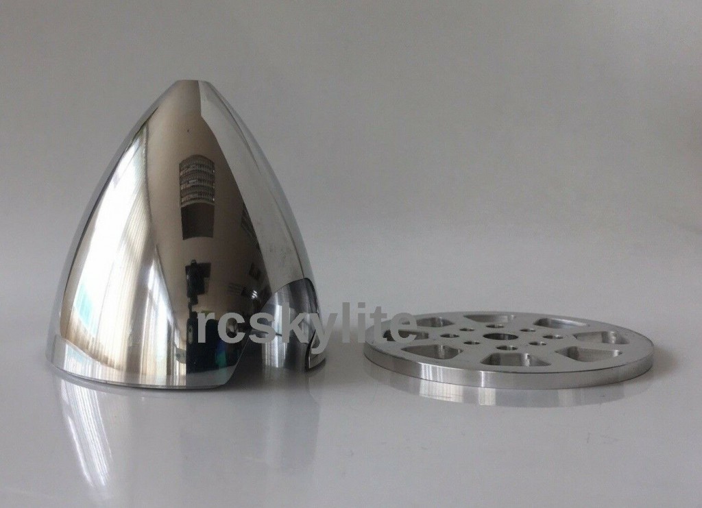 89mm /3.5" Pre-drilled Aluminum 2-Blade Spinner for DLE55 50/55cc Gas ...