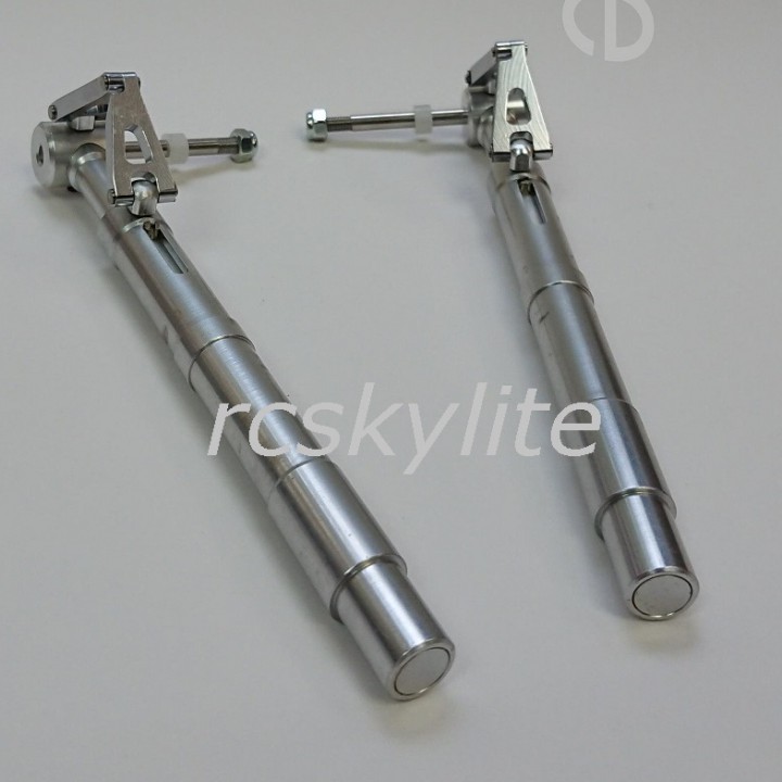 7/16" 120mm Long Offset Aluminum Oleo Struts - rcskylite